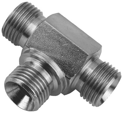 BSP Male Tee for Bonded Seal - Tees from Hydrastore | Adapters